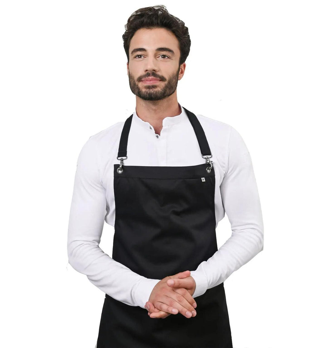 Le Nouveau Davos Bib Apron | Adjustable Chef Bib Apron with Pocket ...